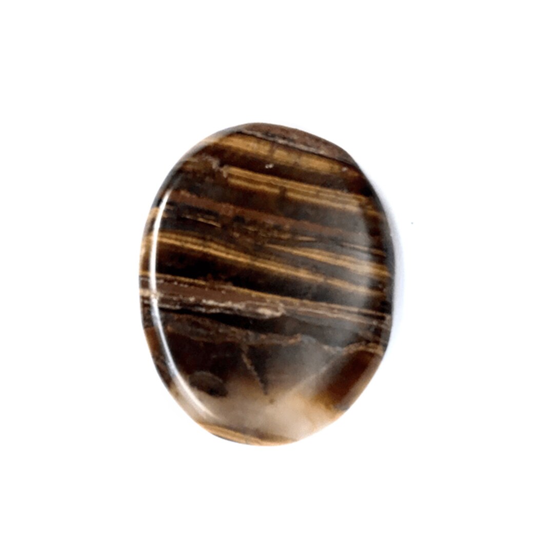 Tiger's Eye Worry Stone, Calming Palm Crystal - Etsy
