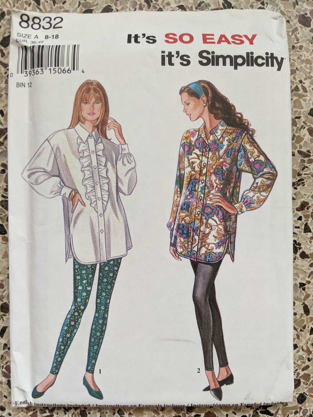 Simplicity 8832 Easy Sewing Pattern Uncut Vintage Leggings - Etsy