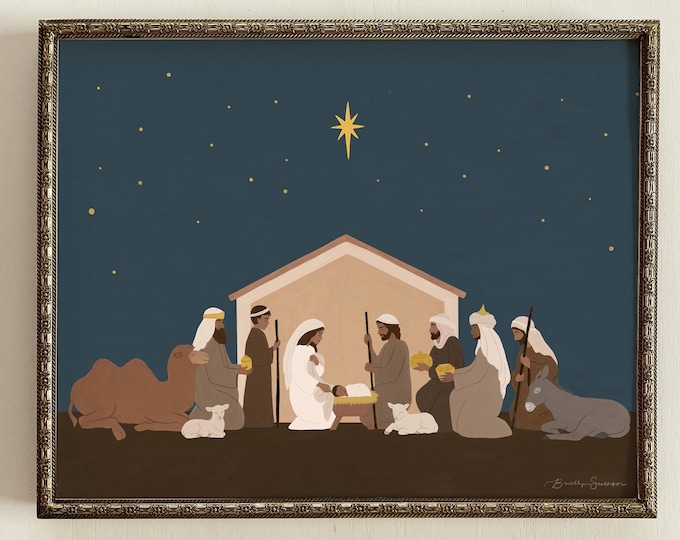 Father Christmas | Father Christmas Art Print, Santa Claus Print ...