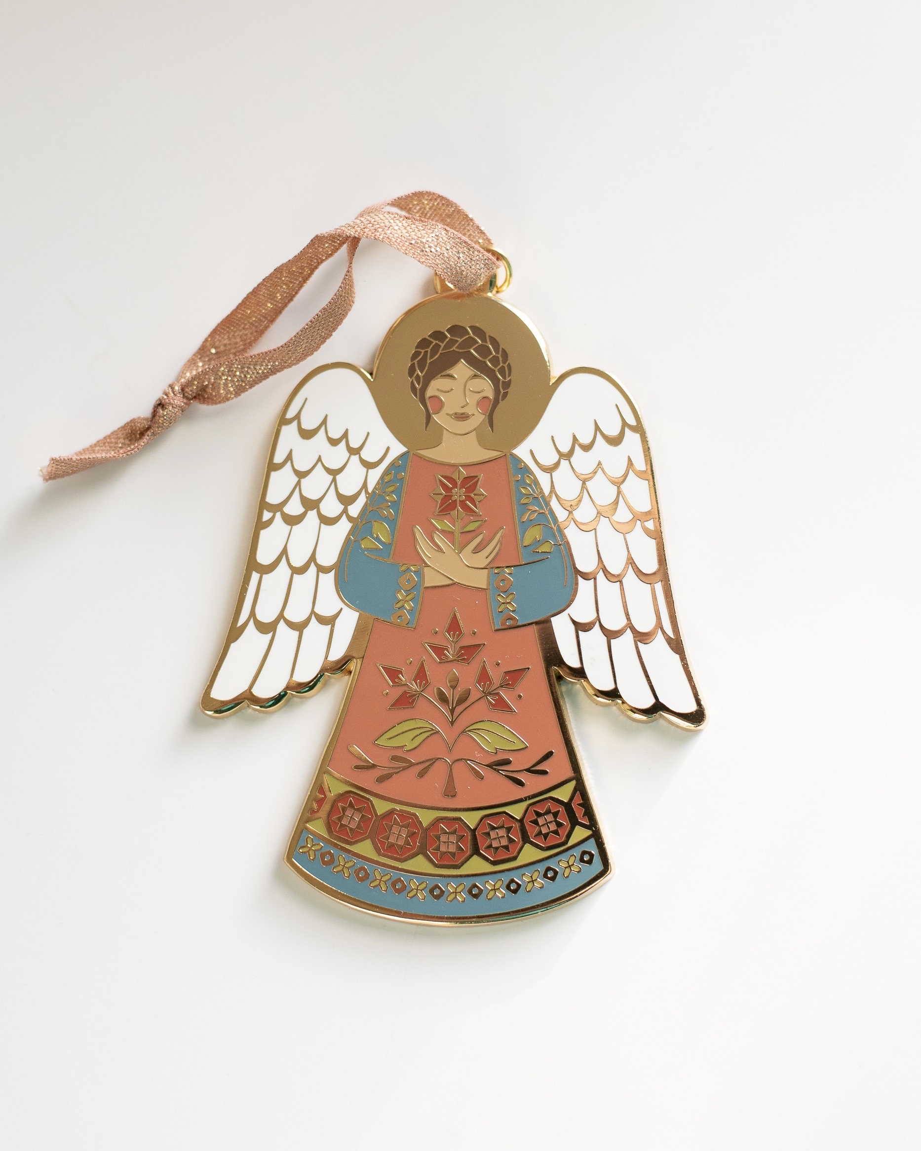 Folk Angel Christmas Ornament | Guardian Angel Gift - Etsy