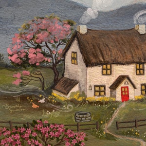 Spring Cottage | Spring Room Decor, Kitchen Wall Art, Laundry Room Wall ...