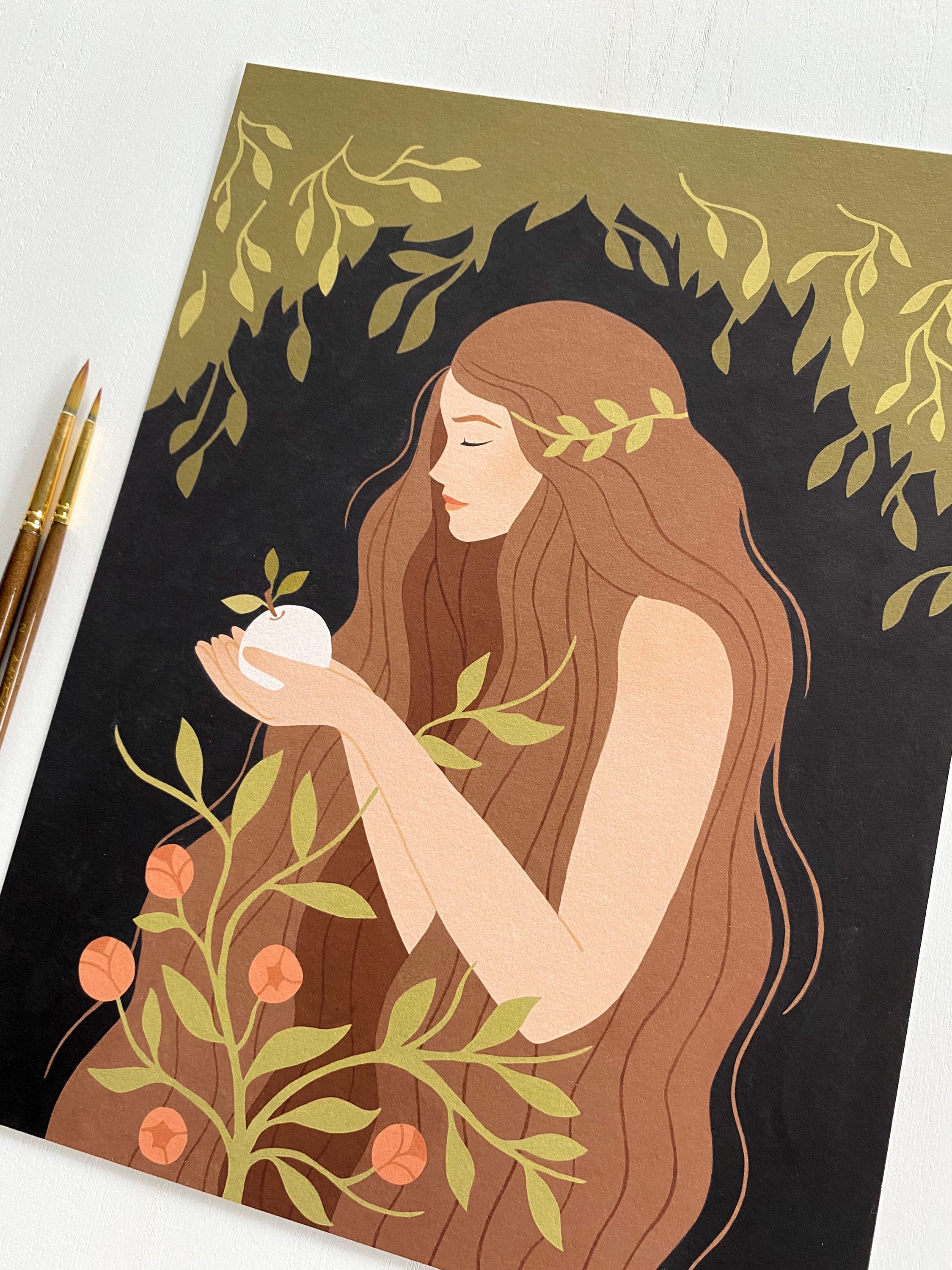 Mother Eve, Eve Art Print, Adam and Eve, the Garden of Eden, Eve ...