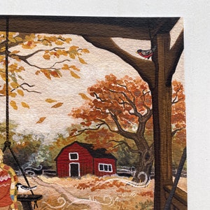 Autumn’s Library Art Print | Fall Art Print, Reading Decor, Reading ...