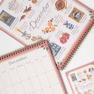 2026 Bucket List Calendar | 9x12 Inch Calendar - Etsy