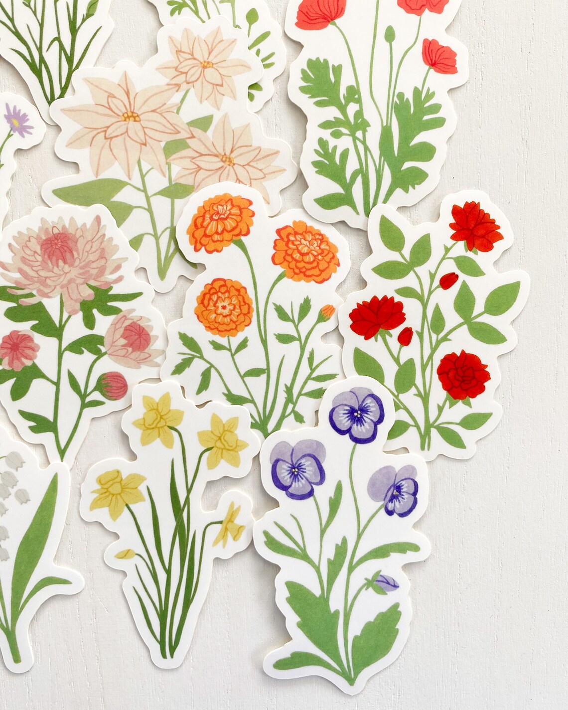 May Birth Flower Sticker May Birth Month Flower Lily Flower - Etsy