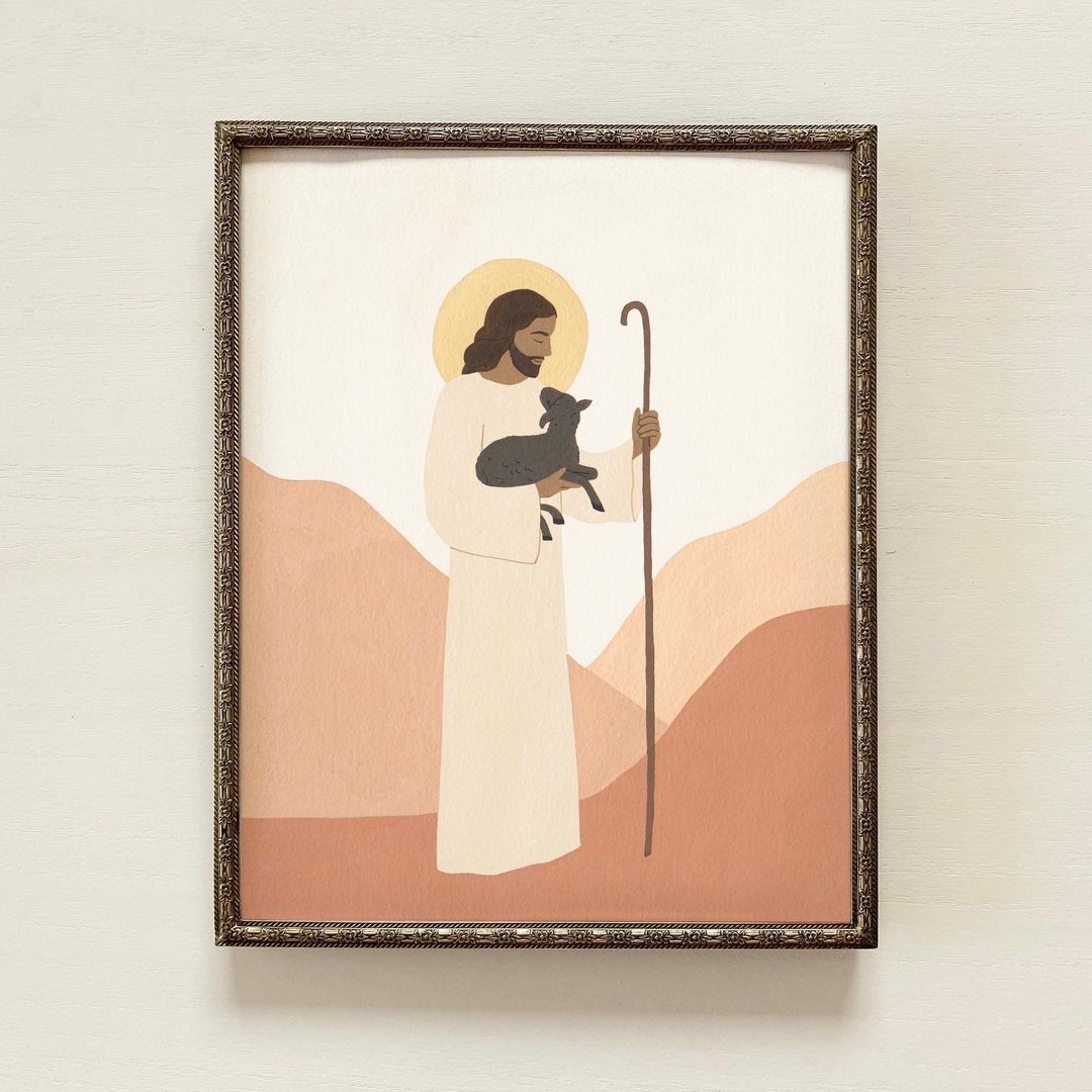 Él conoce sus ovejas / Jesús Arte Moderno, Arte de Jesucristo, Arte de ...