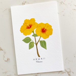 Hawaii State Flower Print Hawaii State Flower Art Hibiscus - Etsy
