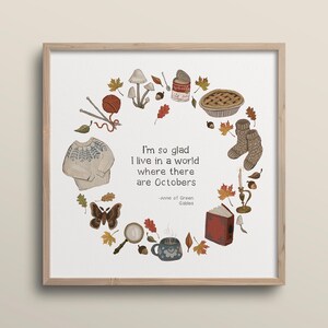 Octobers Art Print | Anne of Green Gables Quotes, Anne of Green Gables ...