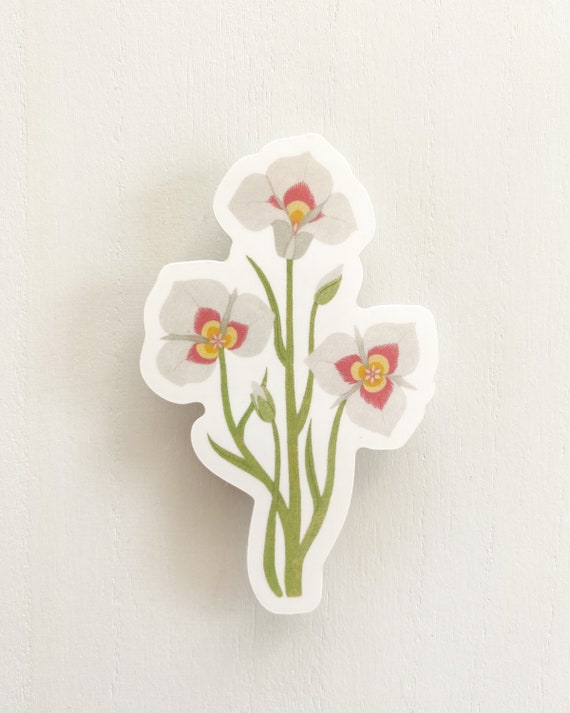 Utah State Flower Sticker Utah State Flower Sego Lily | Etsy