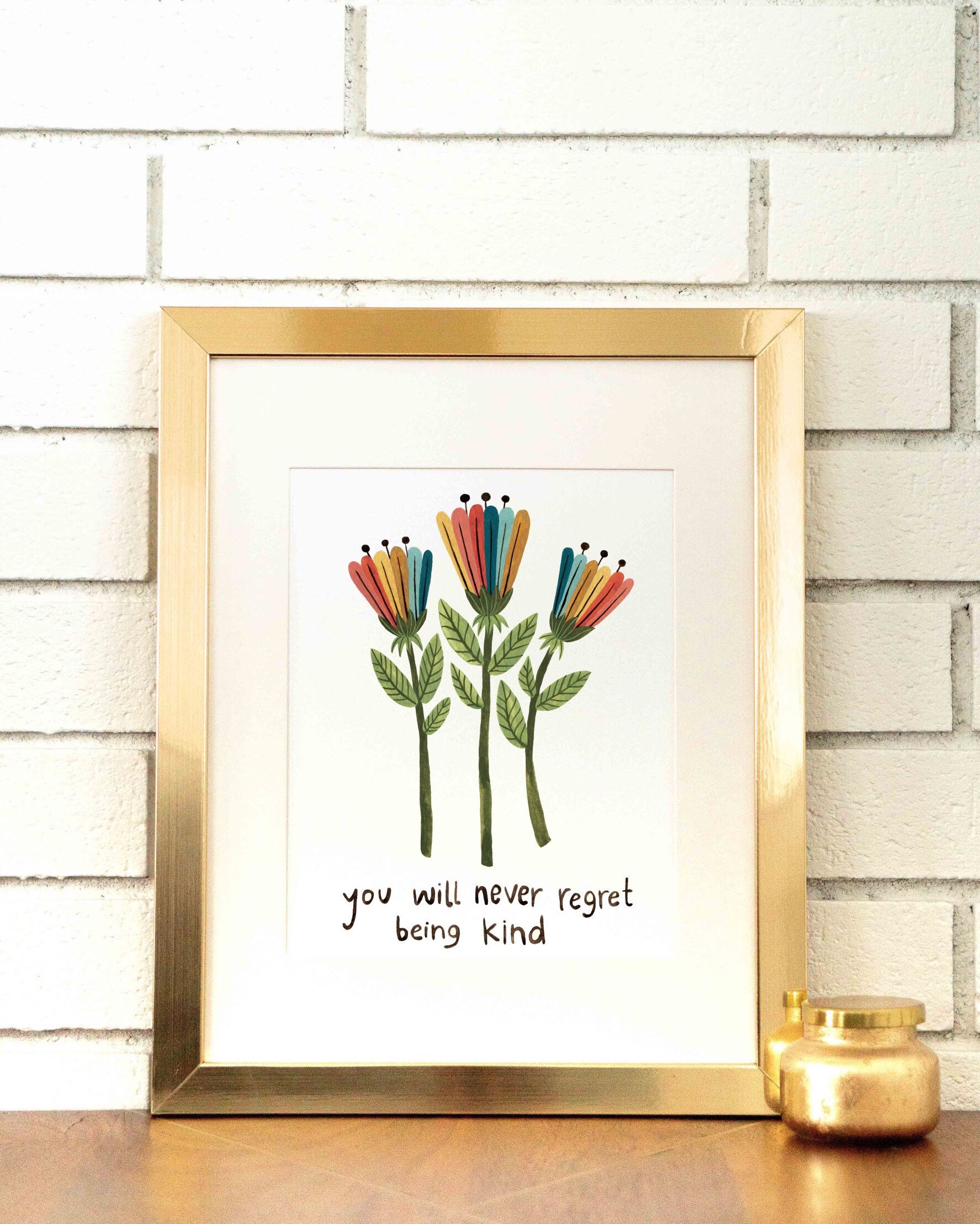 Youll Never Regret Being Kind Kindness Quotes Spread | Etsy