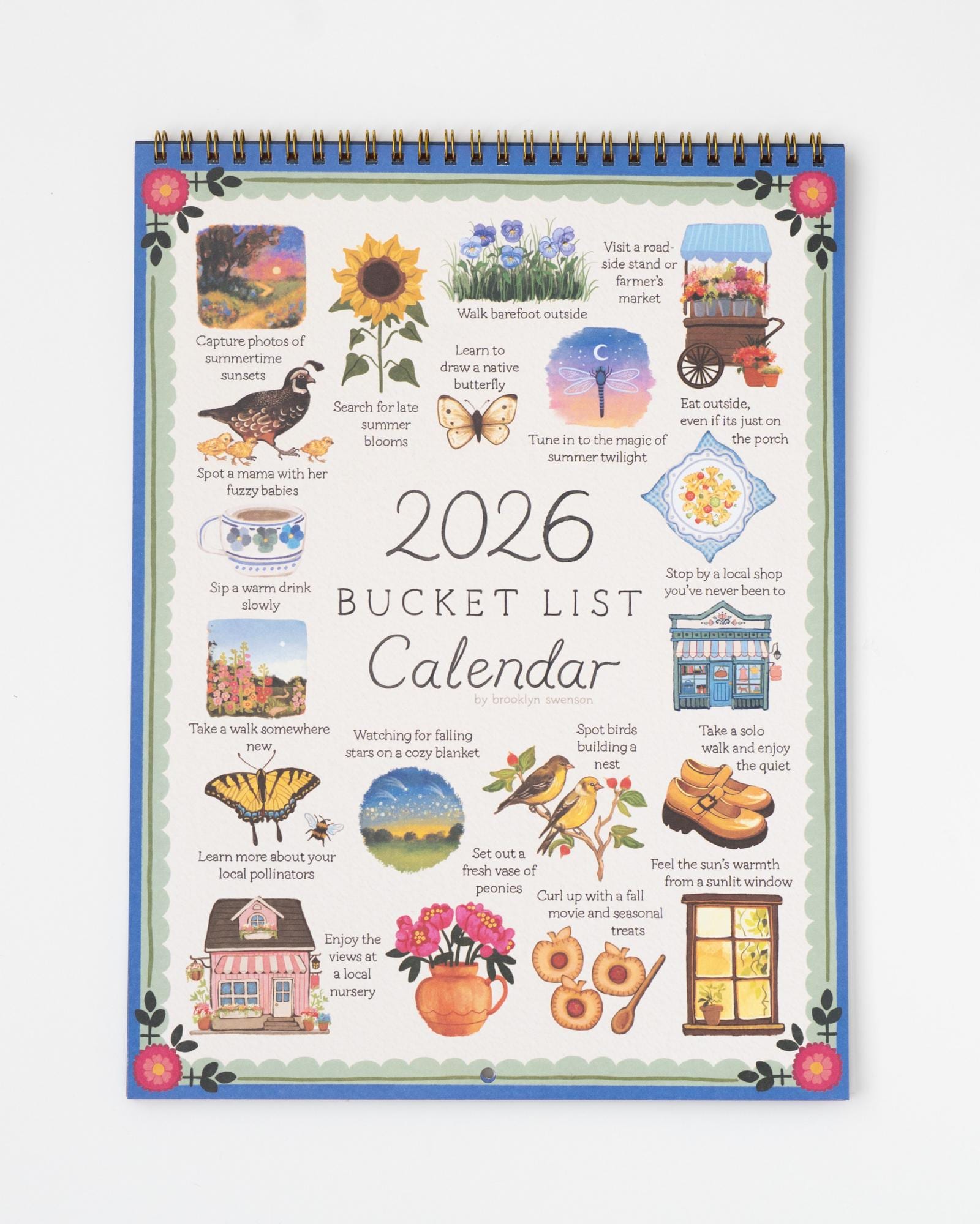 2026 Bucket List Calendar | 9x12 Inch Calendar - Etsy