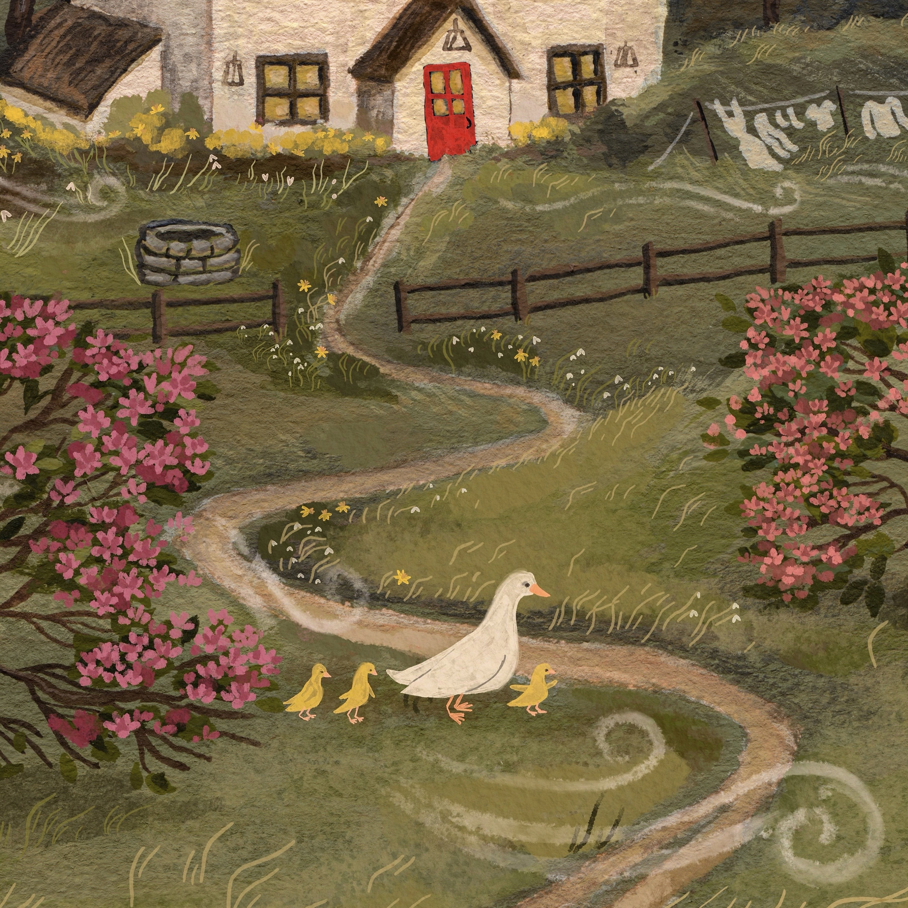 Spring Cottage | Spring Room Decor, Kitchen Wall Art, Laundry Room Wall ...