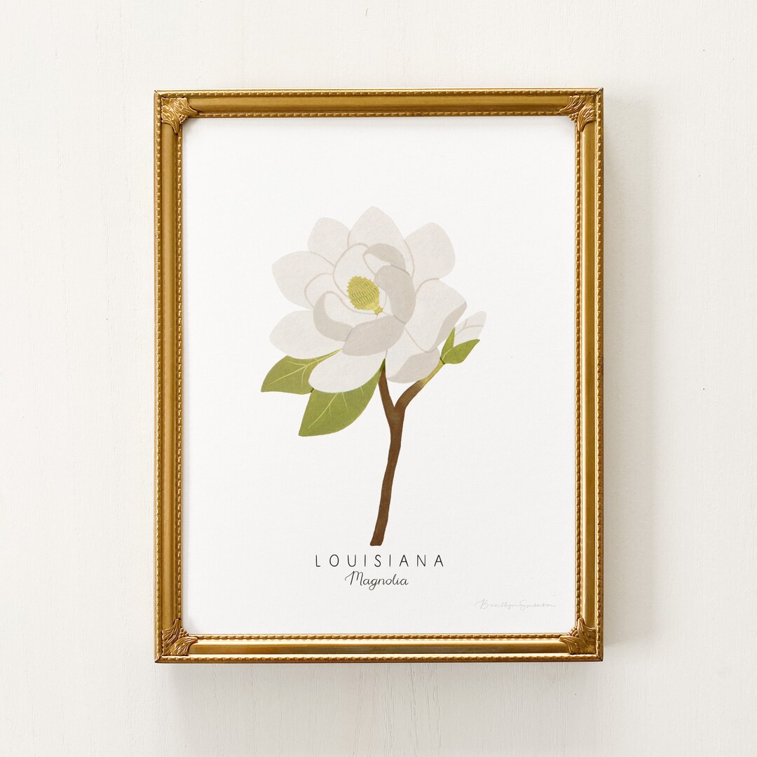 Louisiana State Flower Print | CUSTOMIZABLE | Louisiana State Flower ...