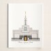 Draper Temple Watercolor Print, Draper Temple, Draper Watercolor Temple ...