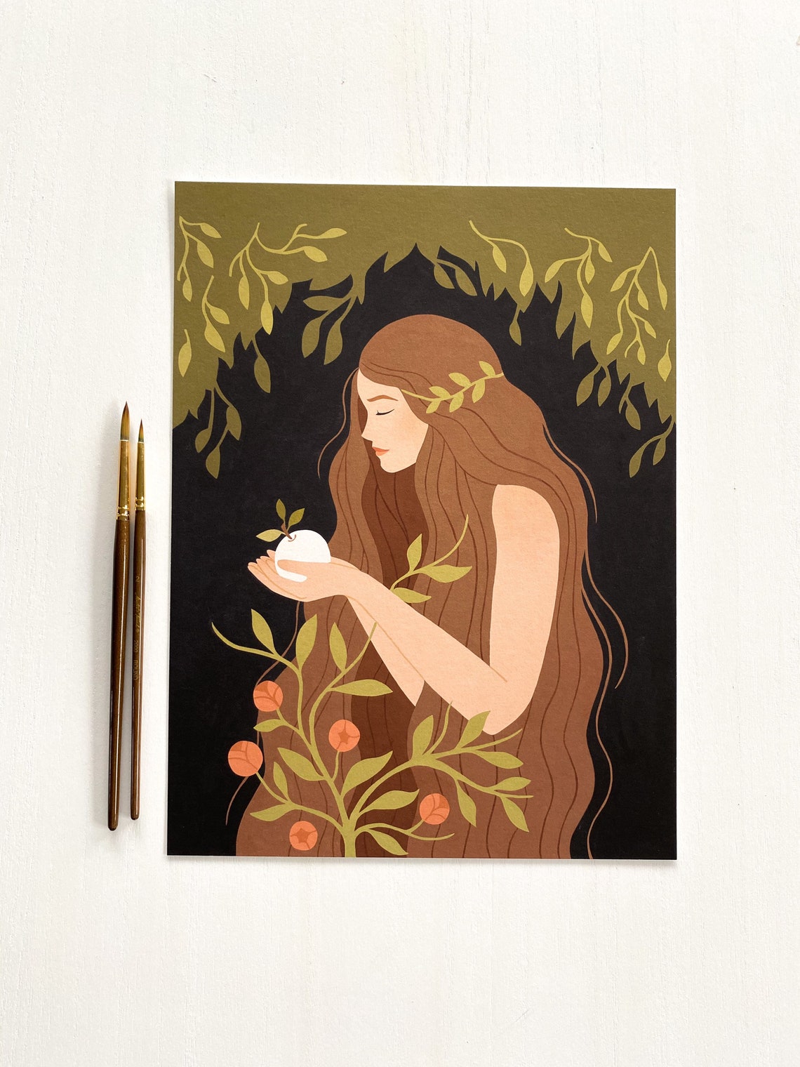 Mother Eve, Eve Art Print, Adam and Eve, the Garden of Eden, Eve ...