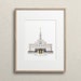 Draper Temple Watercolor Print, Draper Temple, Draper Watercolor Temple ...