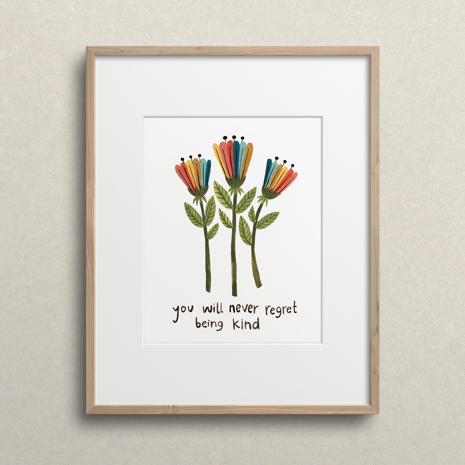 Youll Never Regret Being Kind Kindness Quotes Spread | Etsy