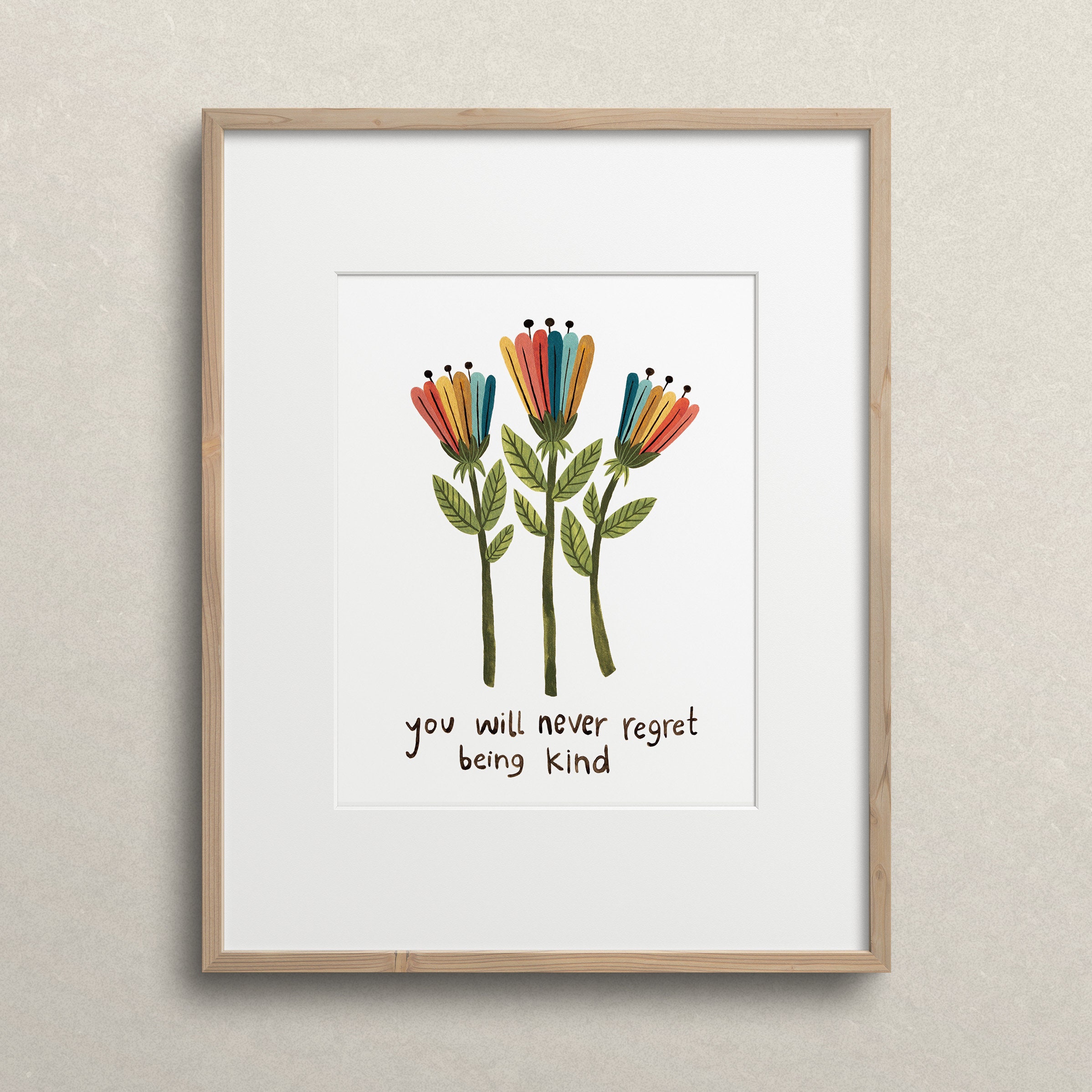 Youll Never Regret Being Kind Kindness Quotes Spread | Etsy