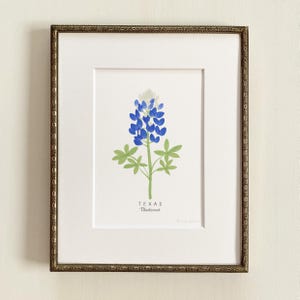 Texas State Flower Print | CUSTOMIZABLE | Texas State Flower Art ...