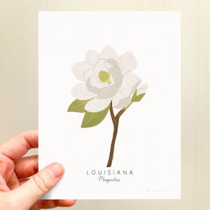 Louisiana State Flower Print | CUSTOMIZABLE | Louisiana State Flower ...
