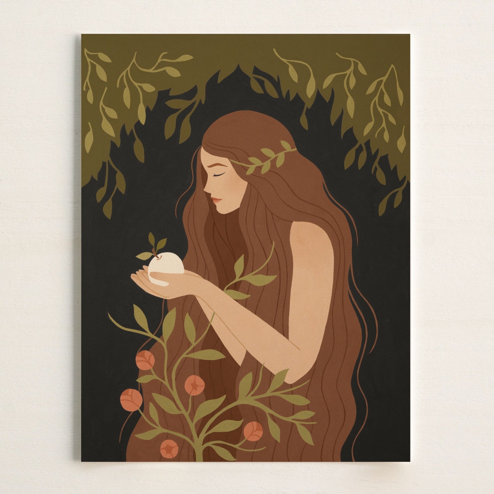 Mother Eve, Eve Art Print, Adam and Eve, the Garden of Eden, Eve ...