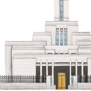 Draper Temple Watercolor Print, Draper Temple, Draper Watercolor Temple ...