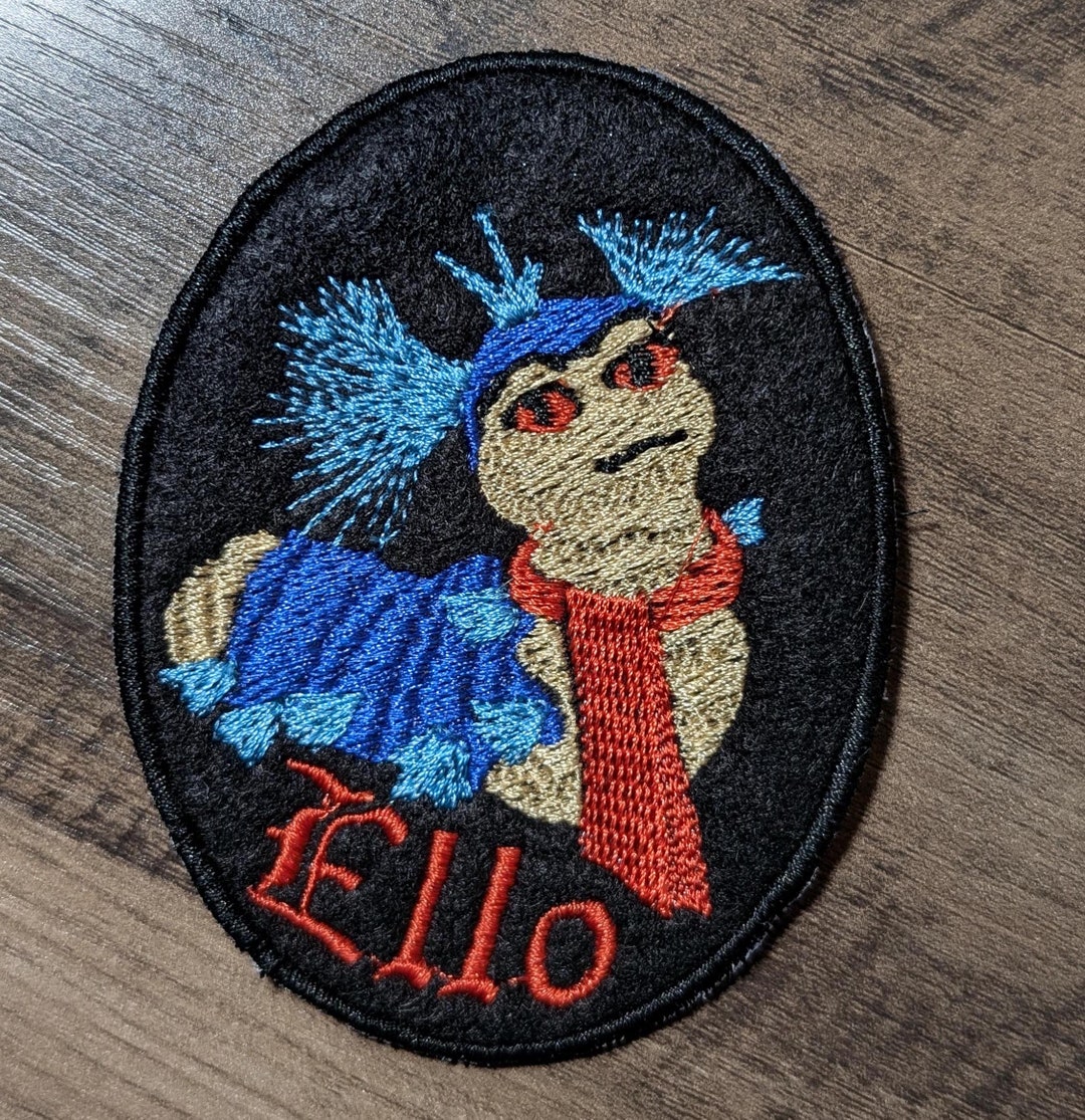 Embroidered Ello Worm Patch: 80s Movie Nostalgia, Iron-on Sew-on ...