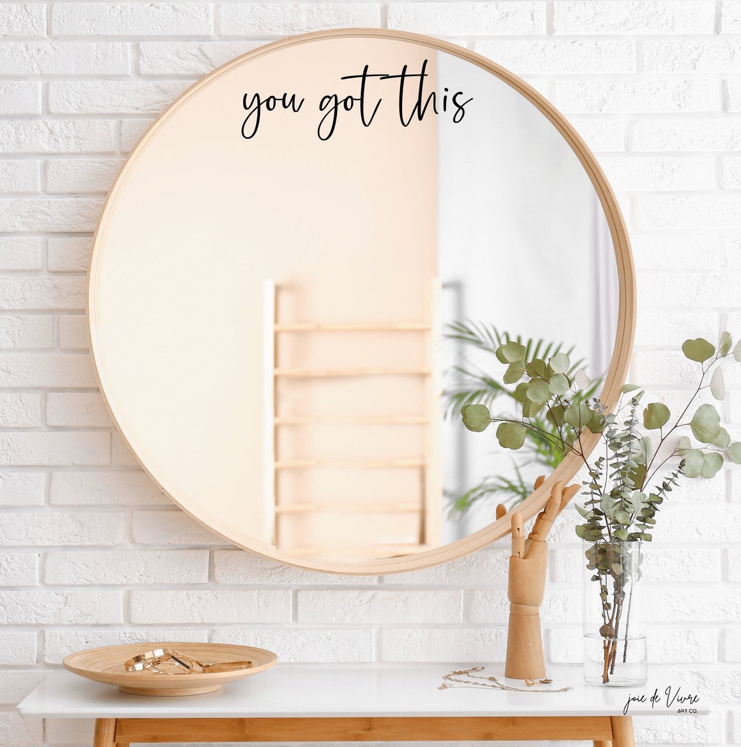 You Got This Mirror Decal | Positive Affirmation Decal | Inspirational ...