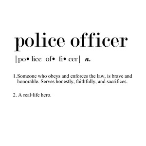 Police Officer Definition Print| State Trooper Definition Print ...