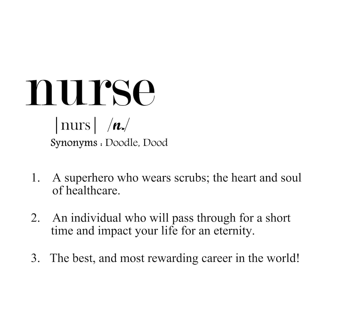 Nurse Definition Print Nurse Definition Print INSTANT Digital Download ...