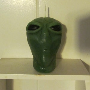 Space Alien Head Candle / Unscented - Etsy