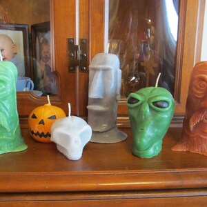 Space Alien Head Candle / Unscented - Etsy