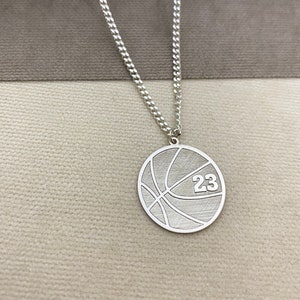Basketball Number Pendant, Number Men Necklaces, Number Jewelry, Spoor ...