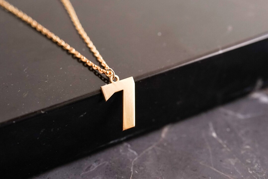 Custom Number Necklace, Number Necklace, Sports Team Necklace ...