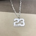 Number Necklace Sport Number Men Necklace, Player Number Necklace ...