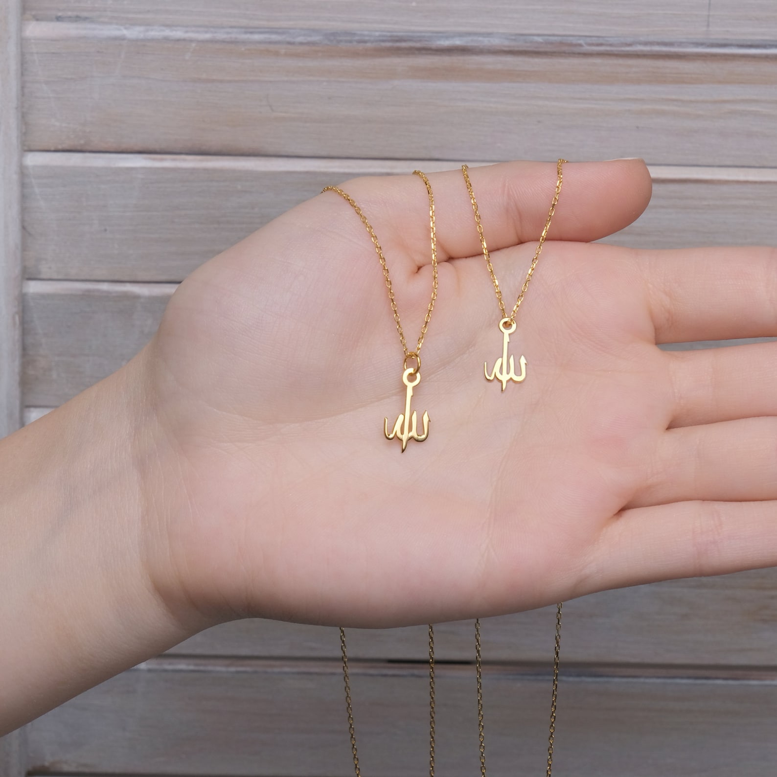 Tiny Allah Pendant, Dainty Allah Necklace, Islamic Gift, Muslim ...