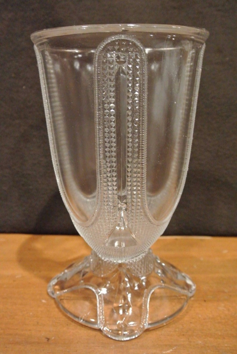 Curtain Tie Back Spooner Early American Pattern Glass Adams & - Etsy