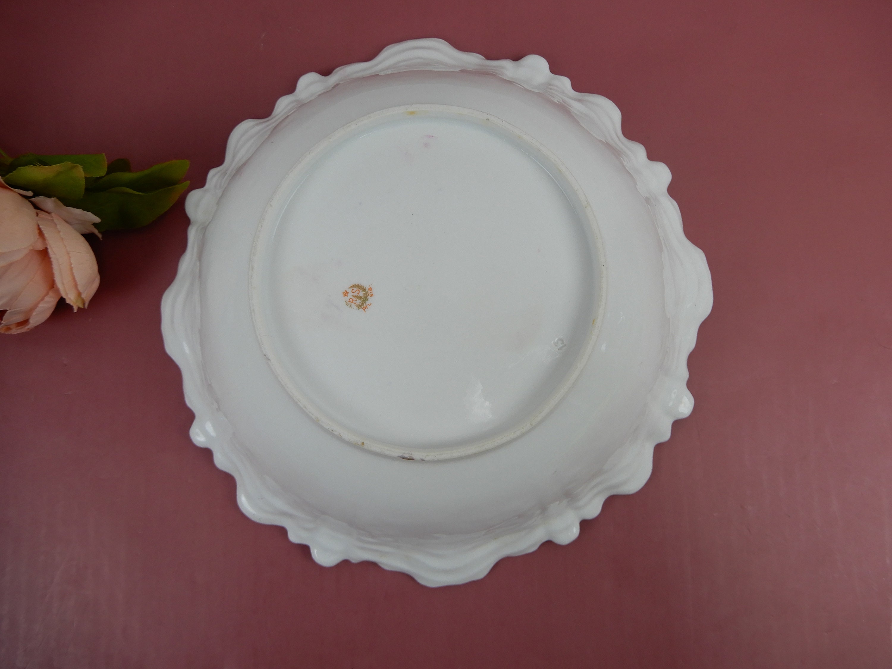 Antique RS Prussia Old Red Mark Bouquet of Roses Porcelain - Etsy