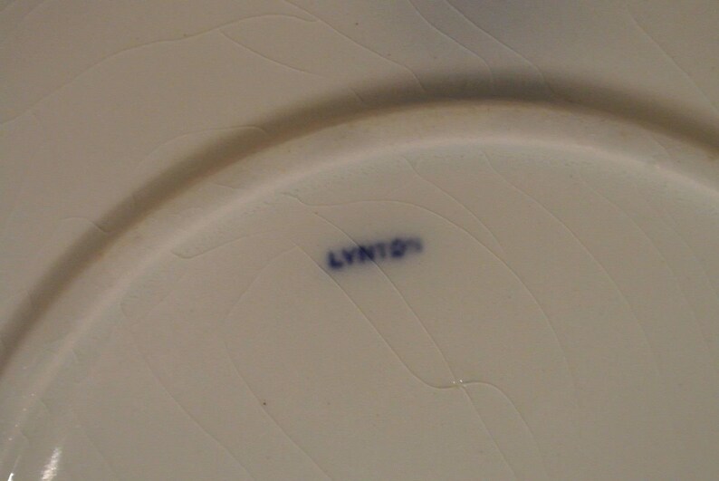 Antique Flow Blue Semi-china Grindley's Lynton Plate W/ | Etsy