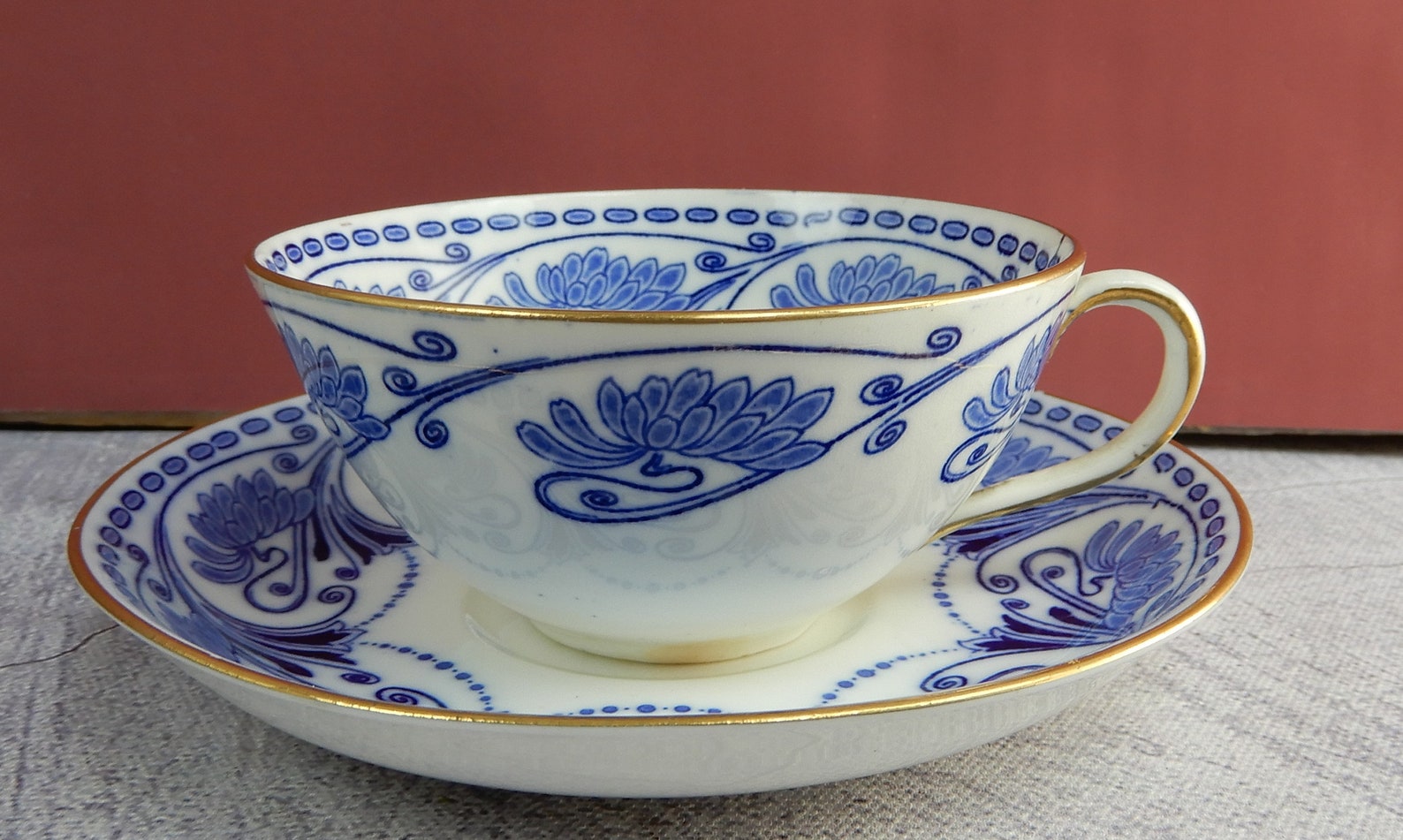 Vintage Doulton Burslem England Sandhurst Cup and Saucer - Etsy