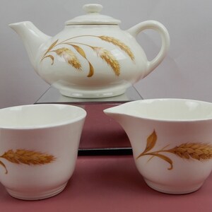 Vintage Edwin Knowles Co., China, 1940'S Children's Tea Set Wheat ...