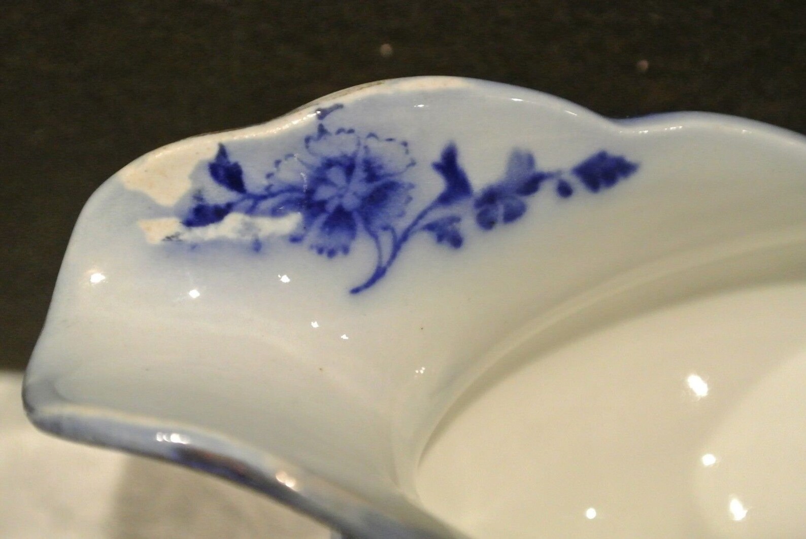 Antique W.H. GRINDLEY melbourne Flow Blue Gravy | Etsy