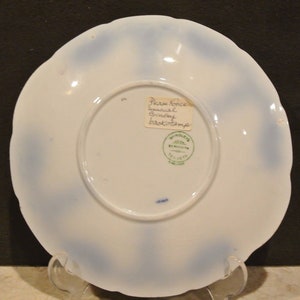 Antique Flow Blue Semi-china Grindley's Lynton Plate W/ Unusual Back ...