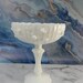 Vtge Fenton Glass Compote Pedestal Bowl Candy Dish White Milk Glass ...