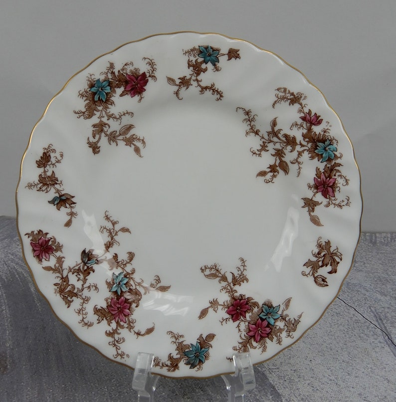 Minton Ancestral Set of 3 B/B Plates Wreath Backstamp - Etsy