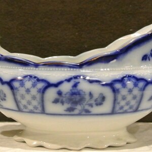 Antique W.H. GRINDLEY melbourne Flow Blue Gravy - Etsy