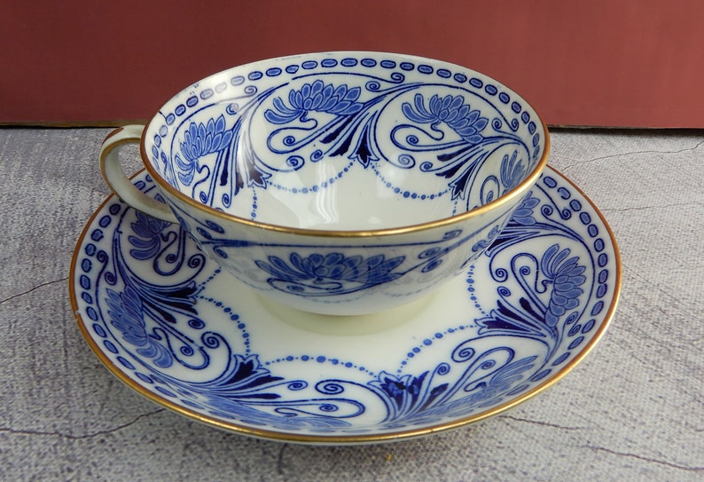 Vintage Doulton Burslem England Sandhurst Cup and Saucer - Etsy