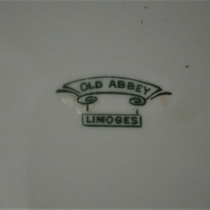 Vintage Old Abbey Limoges France Plate Hand Painted Artist - Etsy