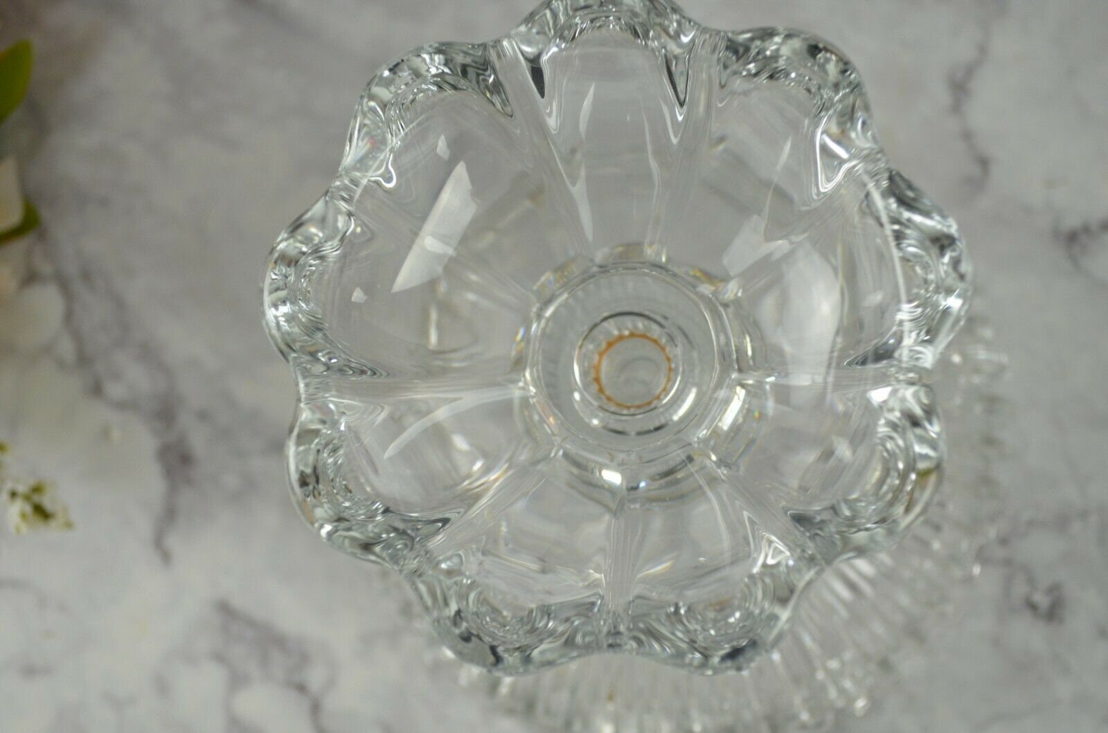 Home Décor Candleholders Home & Living Two Vintage Glass Candle Holders ...