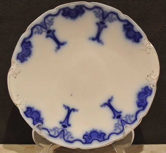 Antique Flow Blue Semi-china Grindley's Lynton Plate W/ | Etsy